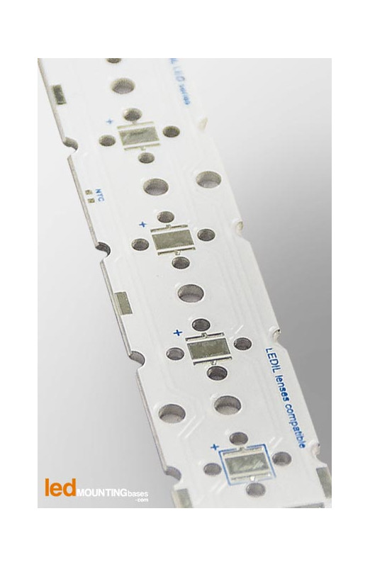 PCB Strip pour 6 LED CREE XM-L compatible optique Ledil | Led Mount...